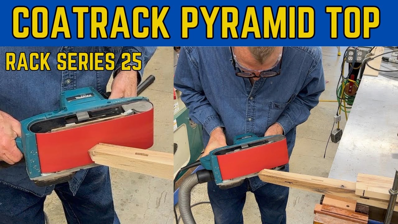 1175. RACK SERIES 25 - Sanding the Sequence and Shaping the Coatrack ...