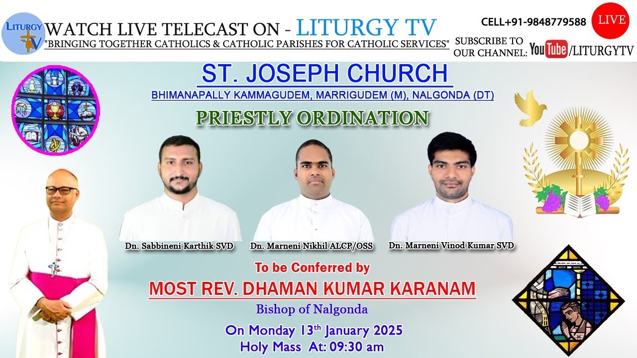 Most Rev. Dhaman Kumar Karanam, Bishop of Nalgonda | Priestly ...