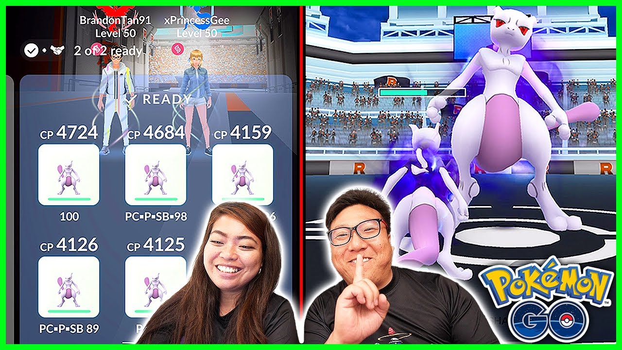 Shadow Mewtwo Duo With Full Shadow Mewtwo Team in Pokemon GO - YouTube