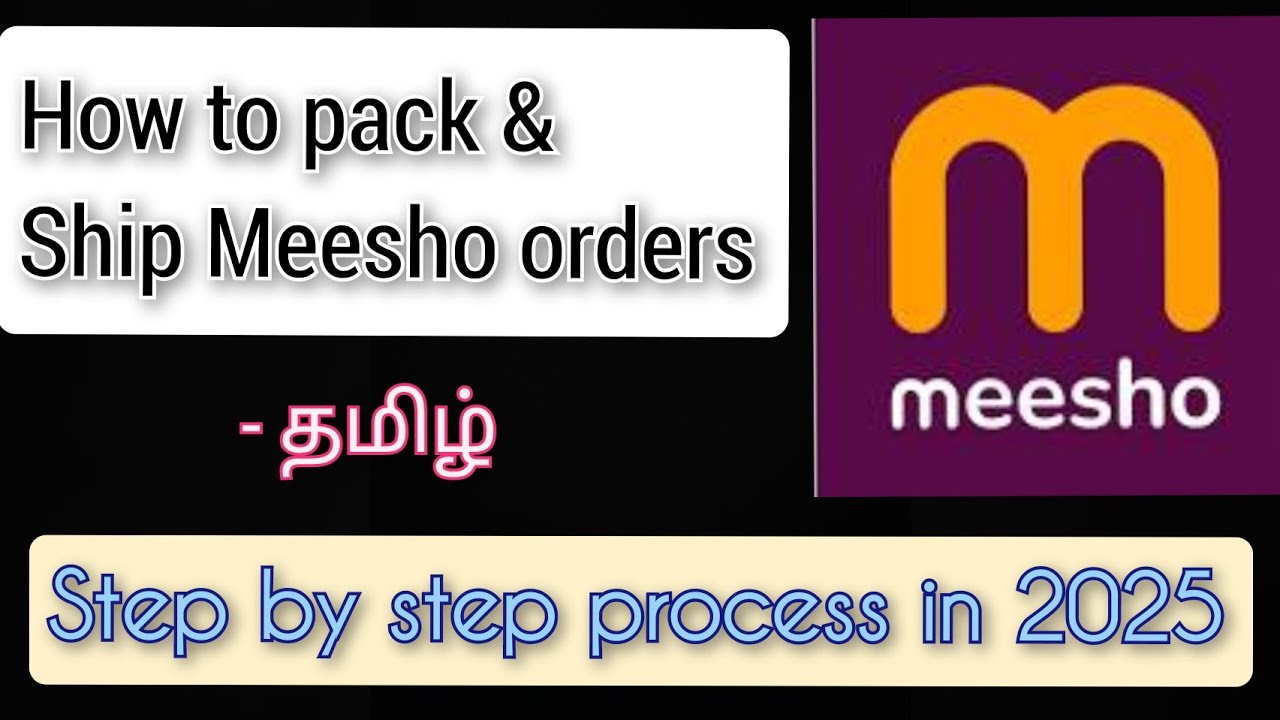 How to Ship Meesho first order in Tamil || Meesho Label Printing ...