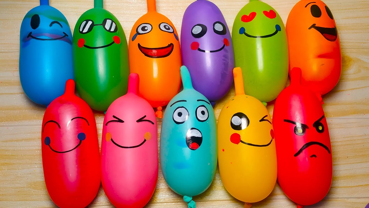 Making GLOSSY Slime with Funny Balloons - Satisfying Slime video #13 ...