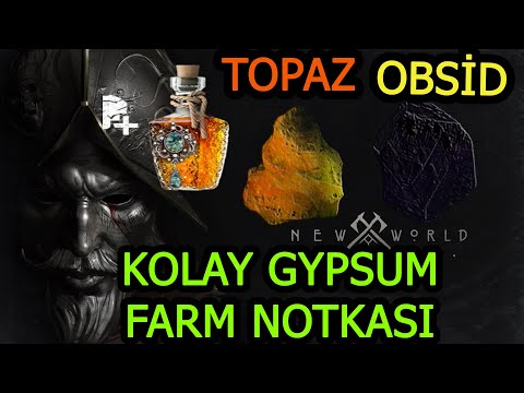 NEW WORLD / TOPAZ -OBSİDİAN GYPSUM NASIL KOLAY KASILIR
