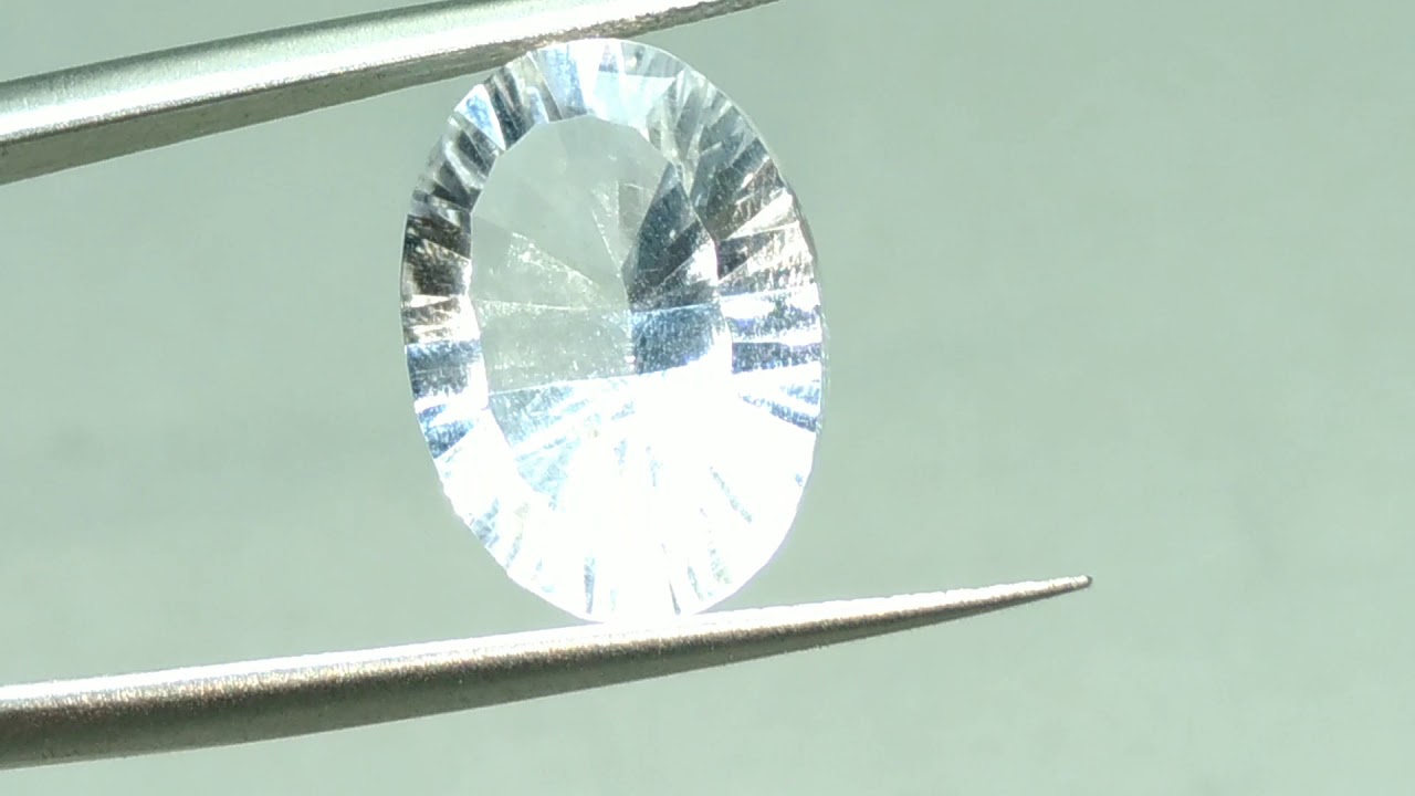 Batu Permata Colorless Quartz Asli (Kode 1025) - YouTube