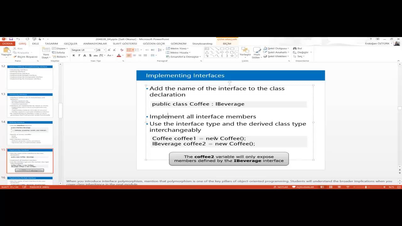 Nesne Yonelimli Programlama Object Oriented Programming Part 13 Youtube