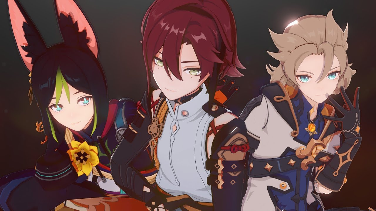 【Genshin impact MMD/camera dl】CH4NGE 【Tighnari/Shikanoin Heizou/Albedo ...