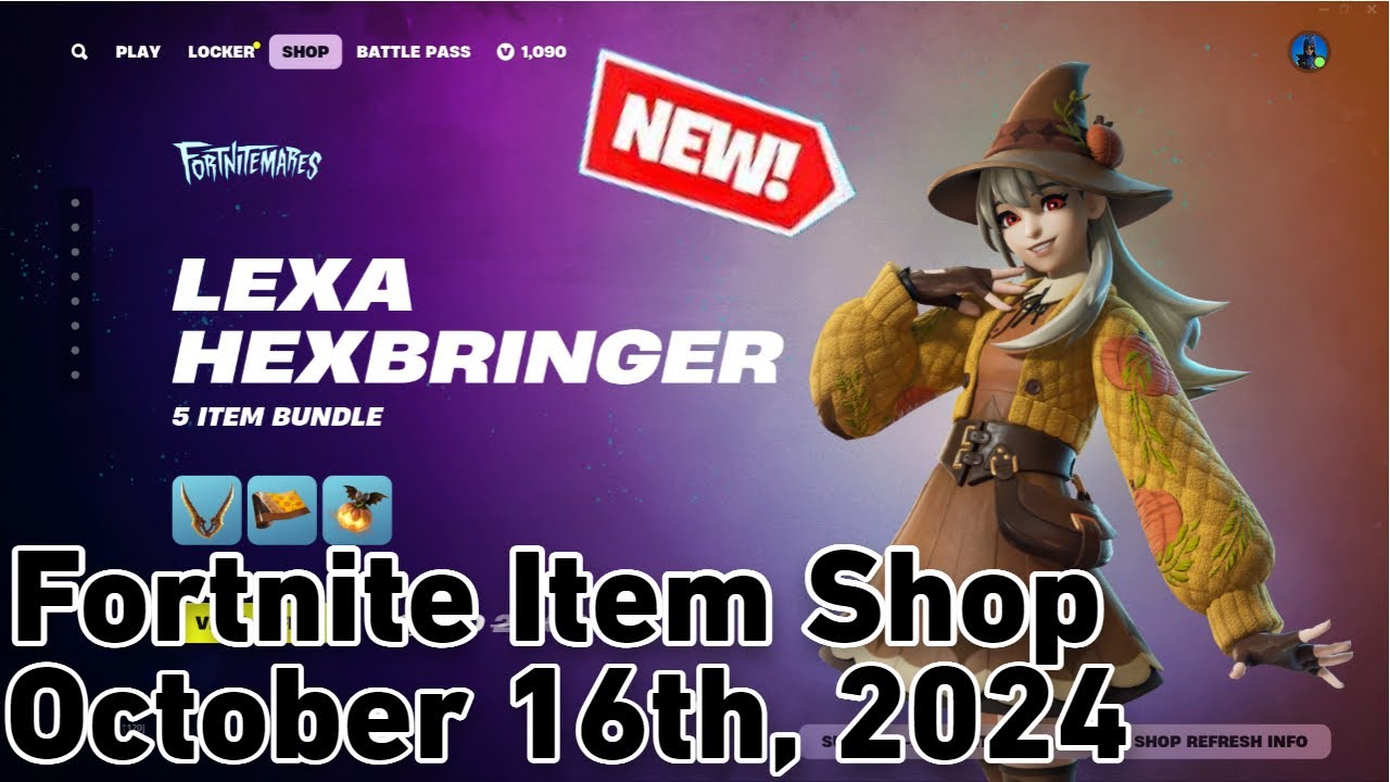 *NEW* LEXA HEXBRINGER SKIN & CAFFEINATED ICON EMOTE! Fortnite Item Shop ...