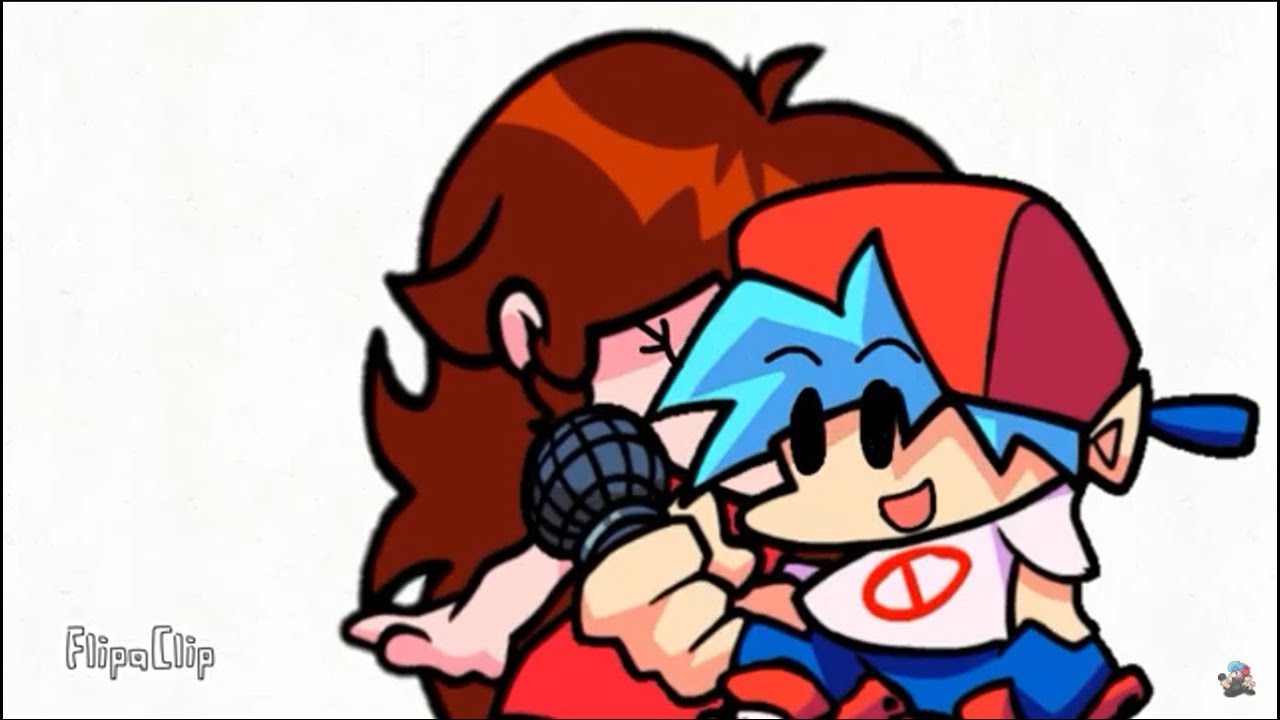 she tries to kiss her cute boyfriend - friday night funkin' - YouTube