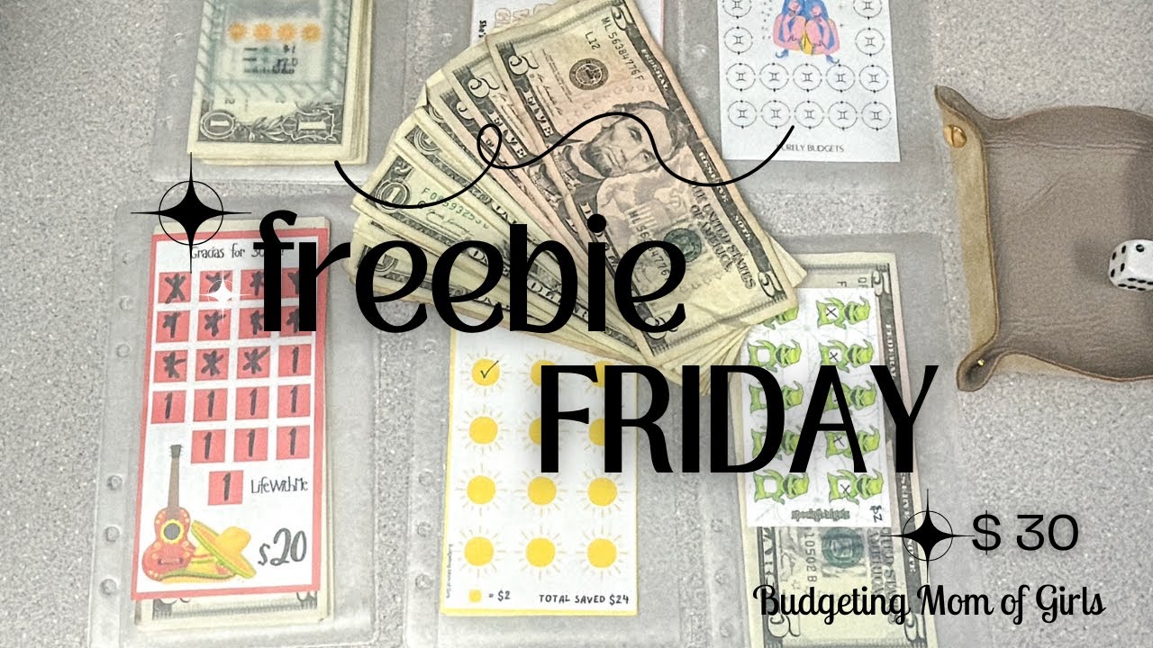 FREEBIE FRIDAY | Did we finish and savings challenges?! | $30 - YouTube