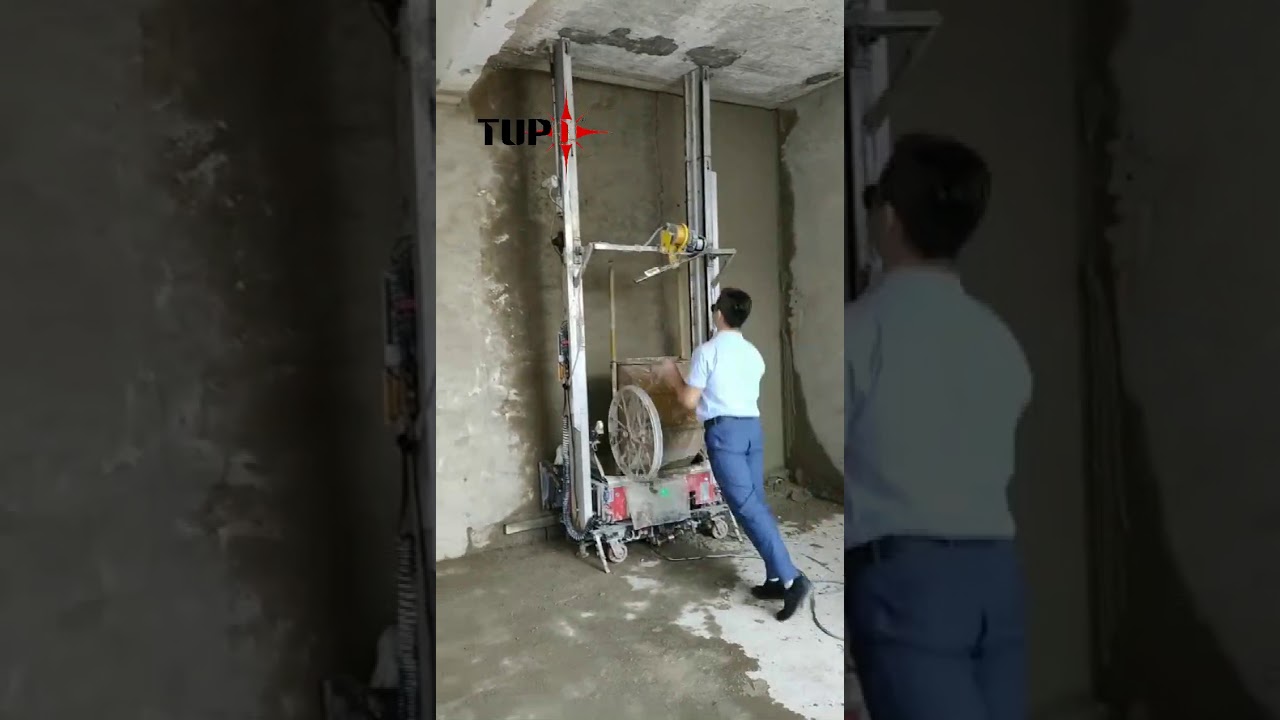 Automatic Plastering Machine - YouTube