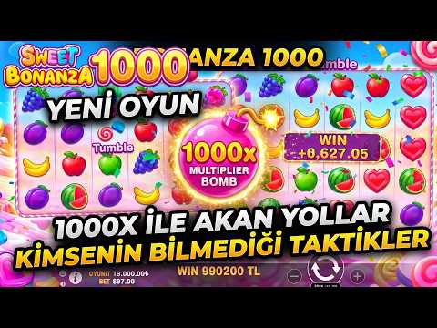 SWEET BONANZA 1000 🍭 1000X İLE AKAN YOLLAR KİMSENİN BİLMEDİĞİ TAKTİKLER 🍭