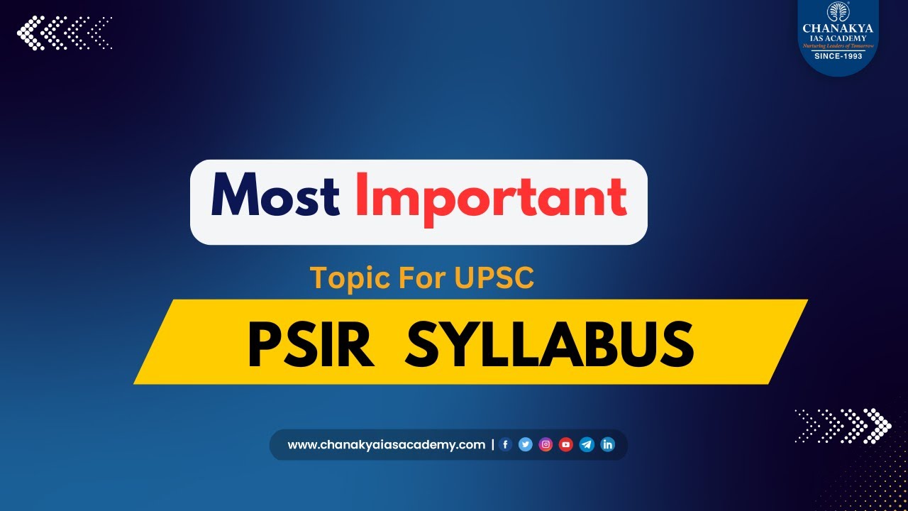 Political Science and International Relations (PSIR) Syllabus - YouTube