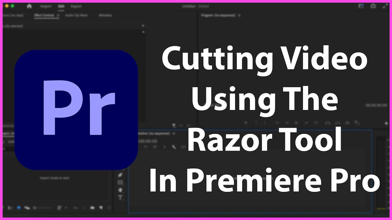 Cutting Videos Using the Razor Tool In Premiere Pro - YouTube