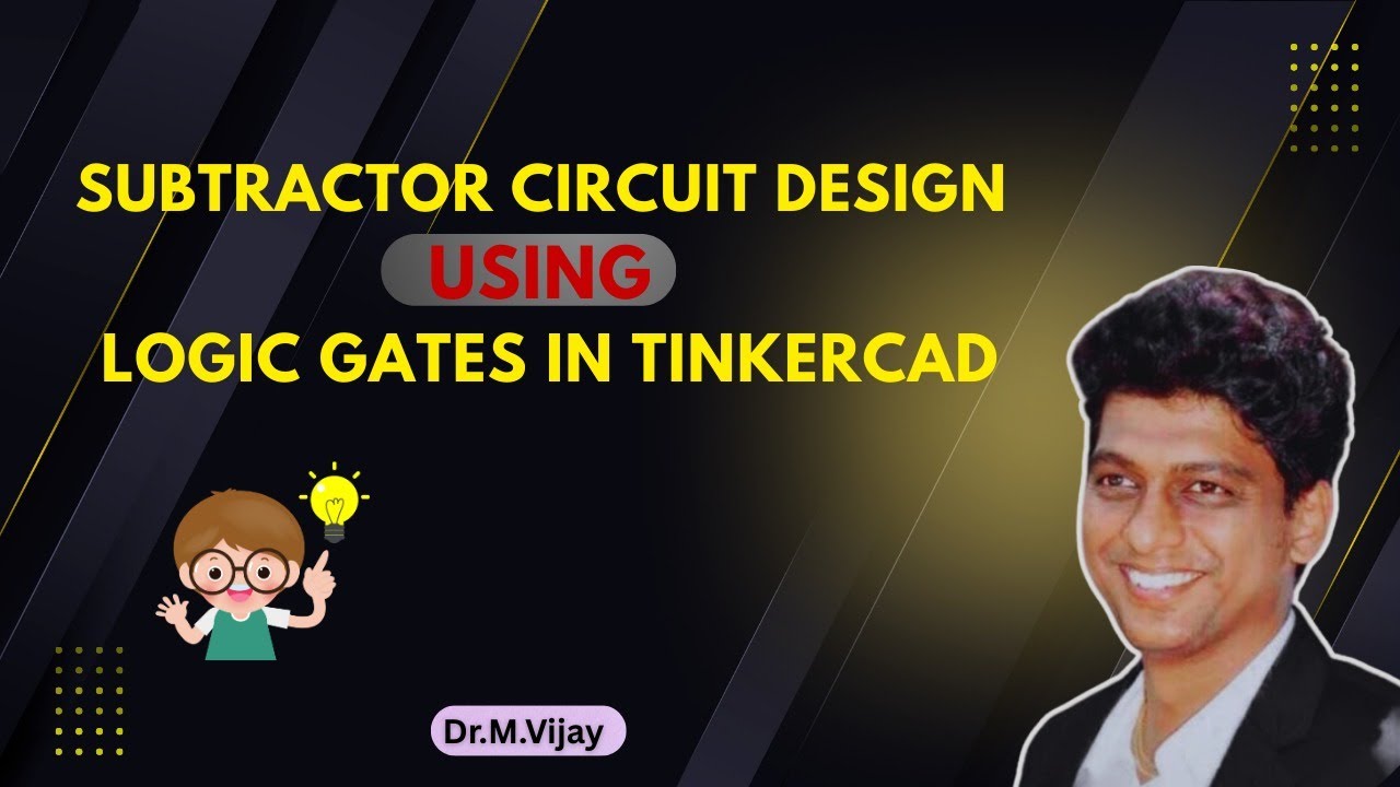 Subtractor Circuit in Tinkercad #Tinkercad #Subtractor #HalfSubtractor ...