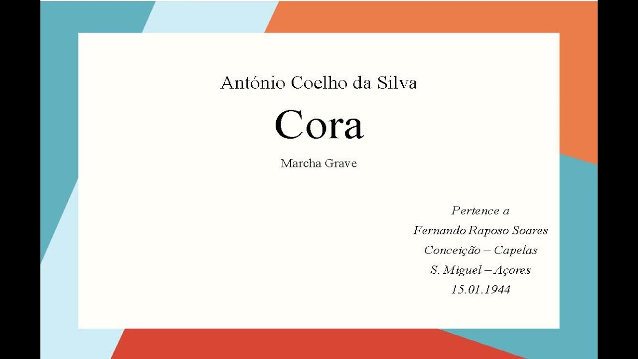 Cora, MG, António Coelho da Silva - YouTube