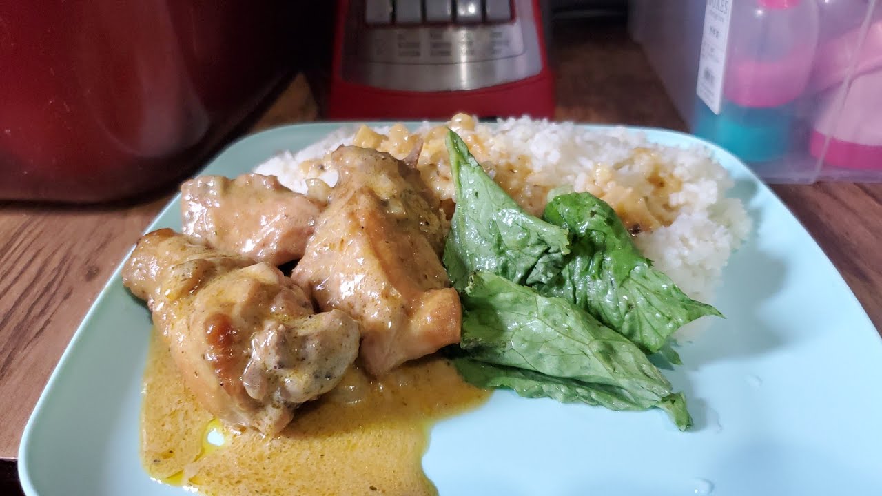 Fried Chicken Cook down with Coconut milk YARD MAN STYLE😋😋# YARD #style ...