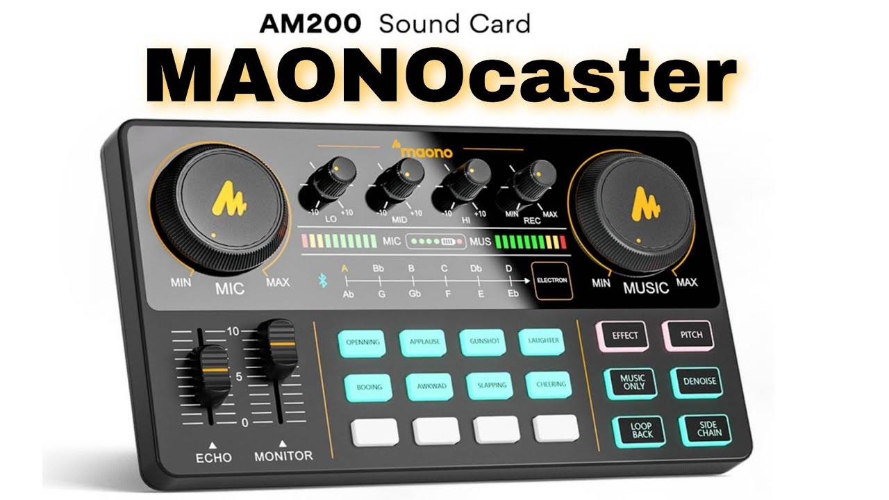 Maono caster AU-AM200 Professional Sound Card #soundcard #live # ...