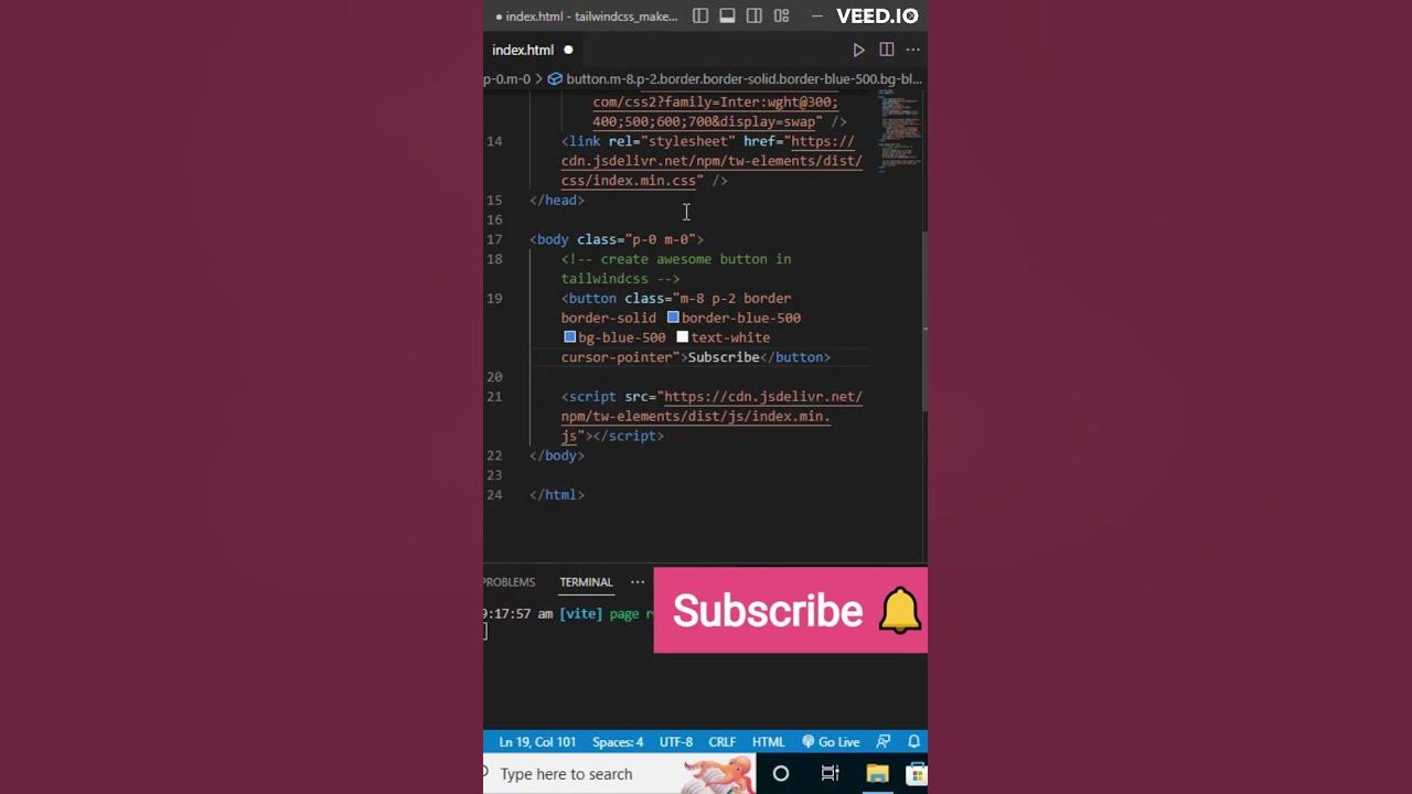 Awesome Button With Tailwindcss Part 2 Programmerd Shorts Tailwindcss Youtube