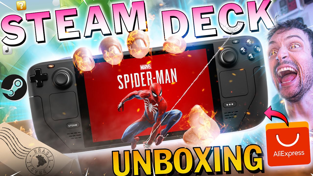 STEAM DECK do ALIEXPRESS! UNBOXING + GAMEPLAY AO VIVO! - YouTube