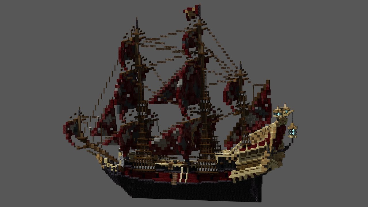 Minecraft Queen Anne's Revenge Timelapse - YouTube