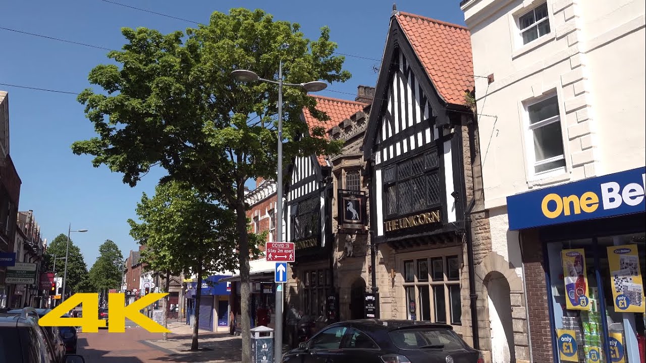 Worksop Walk: Town Centre【4K】 - YouTube