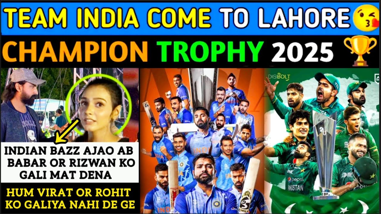 IND VS PAK | CHAMPION TROPHY 🏆 2025 | INDIA COME TO PAK | VIRAT KOHLI ...