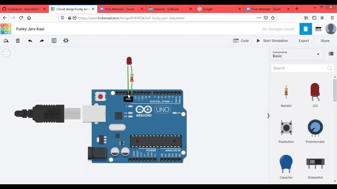 Interfacing LED with Arduino Uno - YouTube