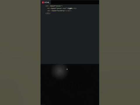 Create Amazing Spotlight Animation In HTML & CSS & JAVASCRIPT | CSS |#html #css #javascript # ...