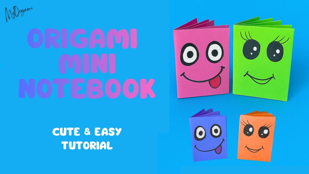 ORIGAMI MINI NOTEBOOK. EASY PAPER CRAFT - YouTube