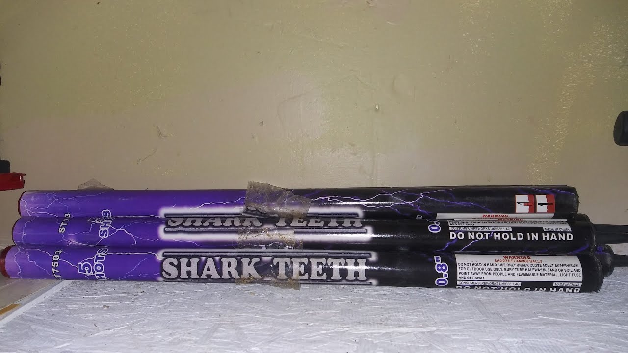 Shark teeth firework - YouTube