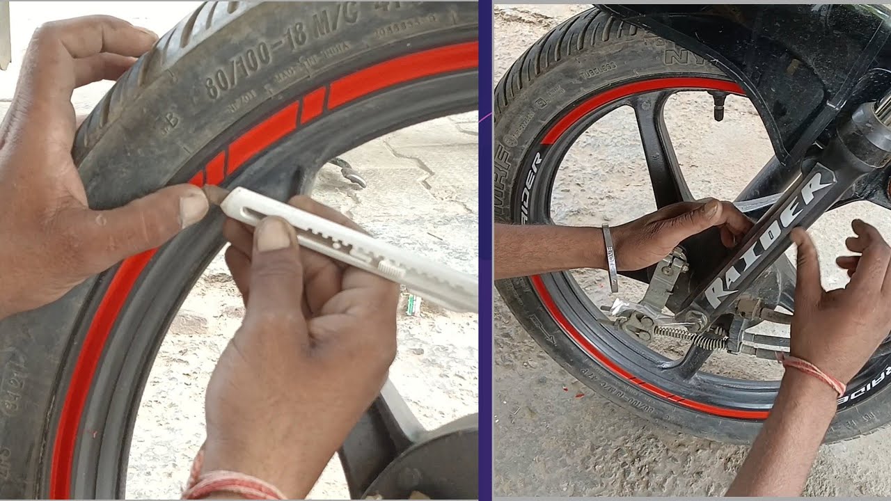 Bike Wheel New Sticker Design | Bike Rim Patti & Soccer design ...