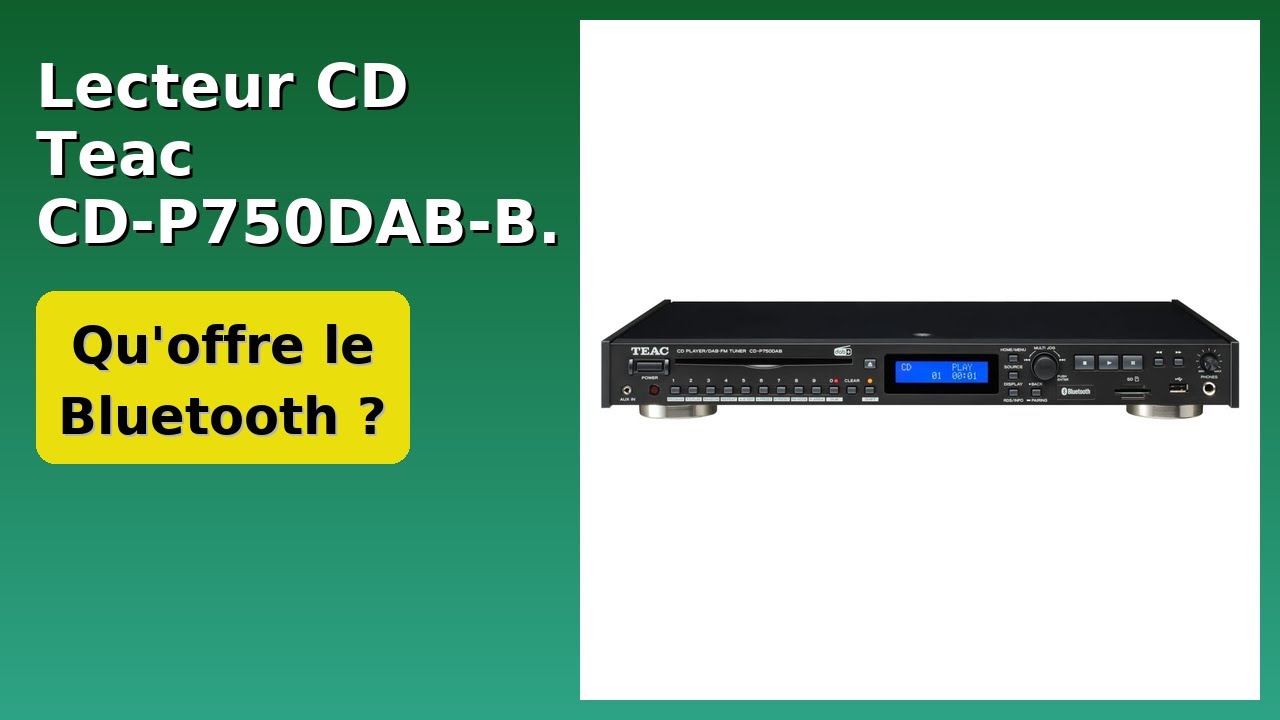 AVIS (2026): Lecteur CD Teac CD-P750DAB-B.. DÉTAILS ESSENTIELS - YouTube