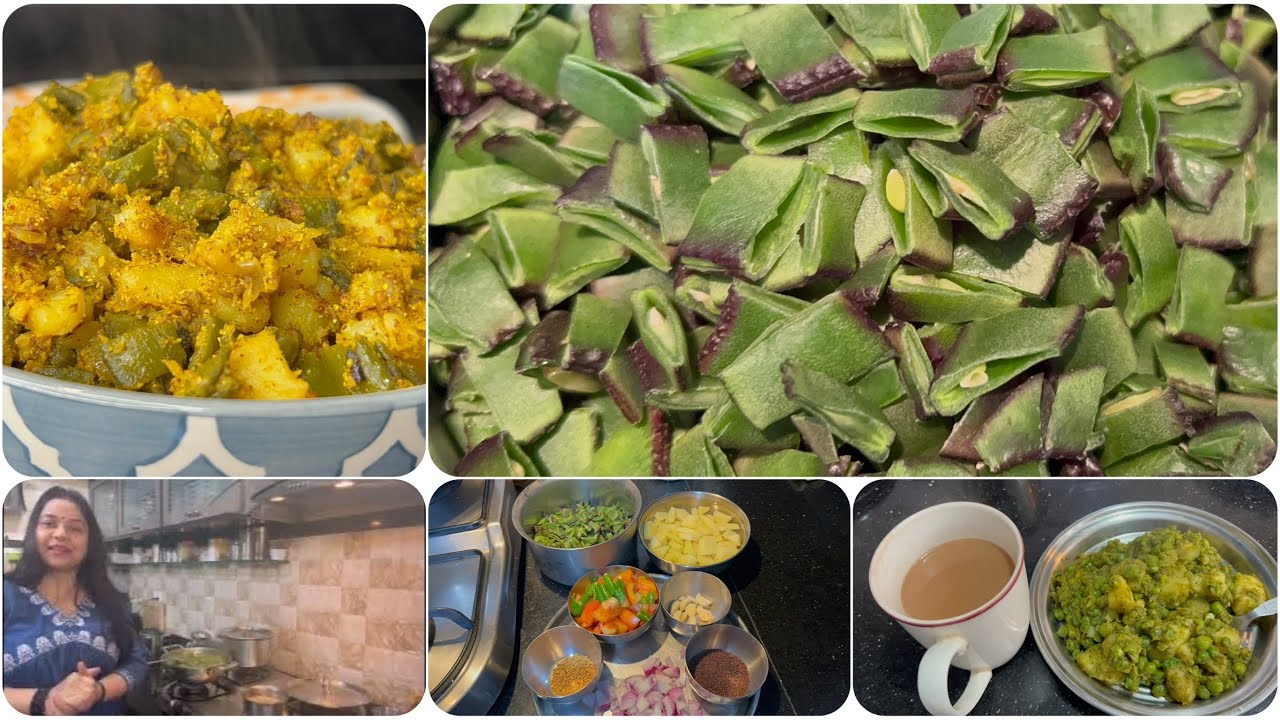 Healthy ghughuri & unique sem fali sabji recipe - YouTube