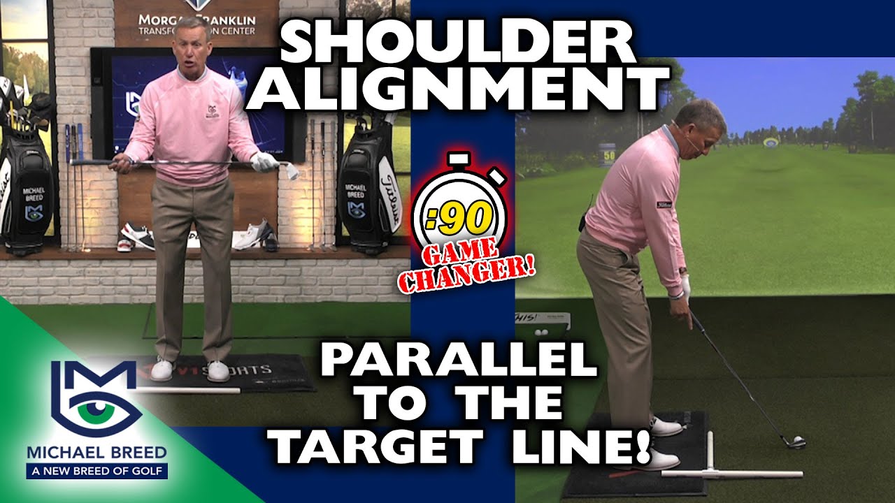 Shoulder Alignment Needs to be Parallel to Target Line! - YouTube