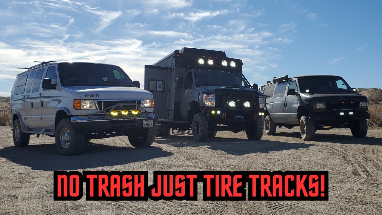 4x4 & 2wd lifted Ford Econoline E-Series Van overland off road trip ...