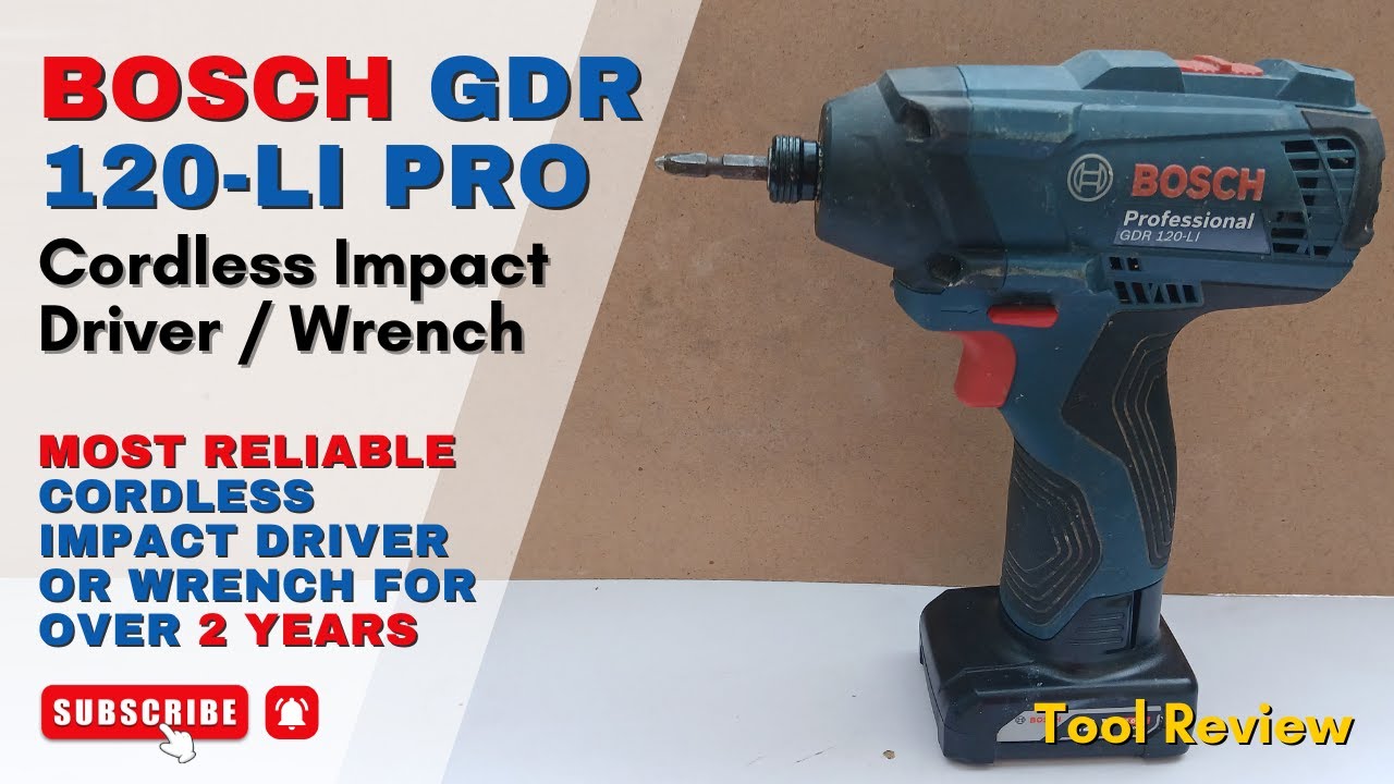 Best Cordless Impact Driver or Wrench the Bosch GDR 120-Li: Full ...