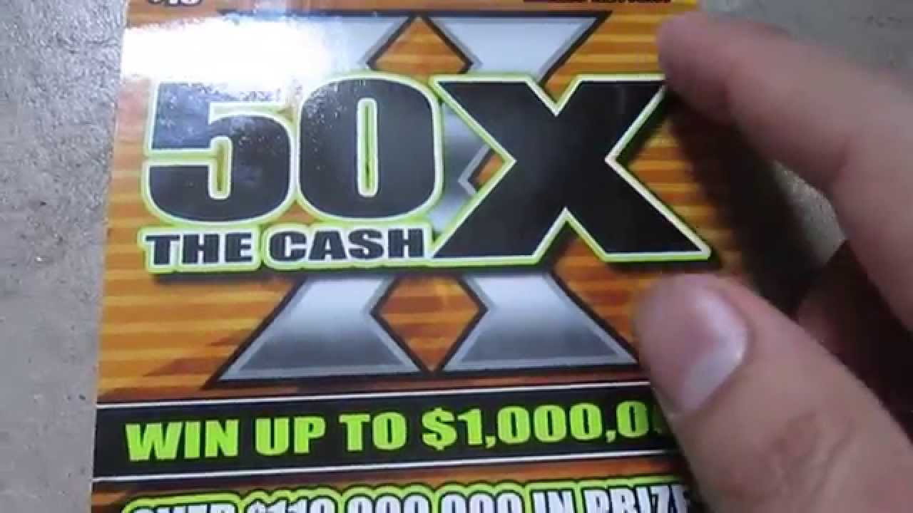 $10 Texas Lottery Scratch Off Ticket "50X The Cash" - YouTube