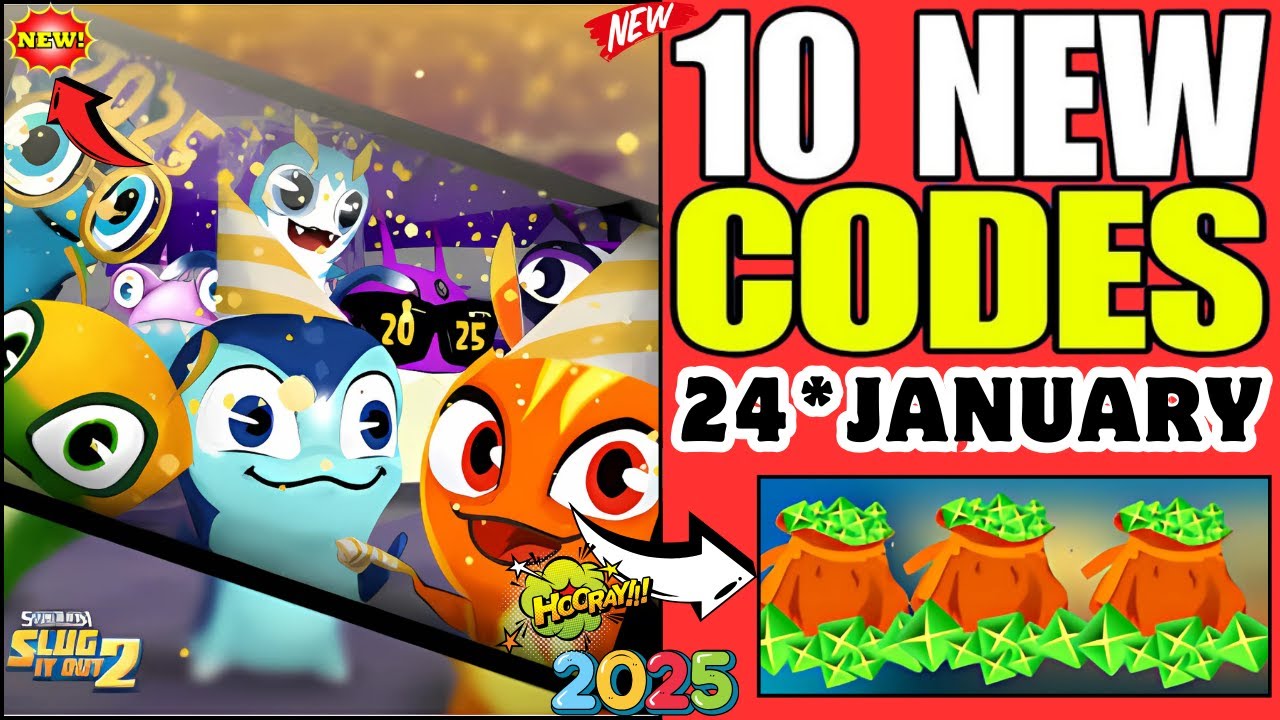NEW WEEKEND⚠️24*JANUARY⚡CODES⚠️SLUG IT OUT 2 COUPON CODES ️JANUARY 2025 ...