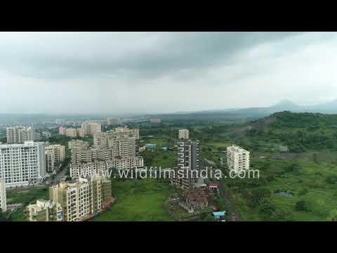 Badlapur surrounded by Matheran Hill looks stunning in bird's eye view ...