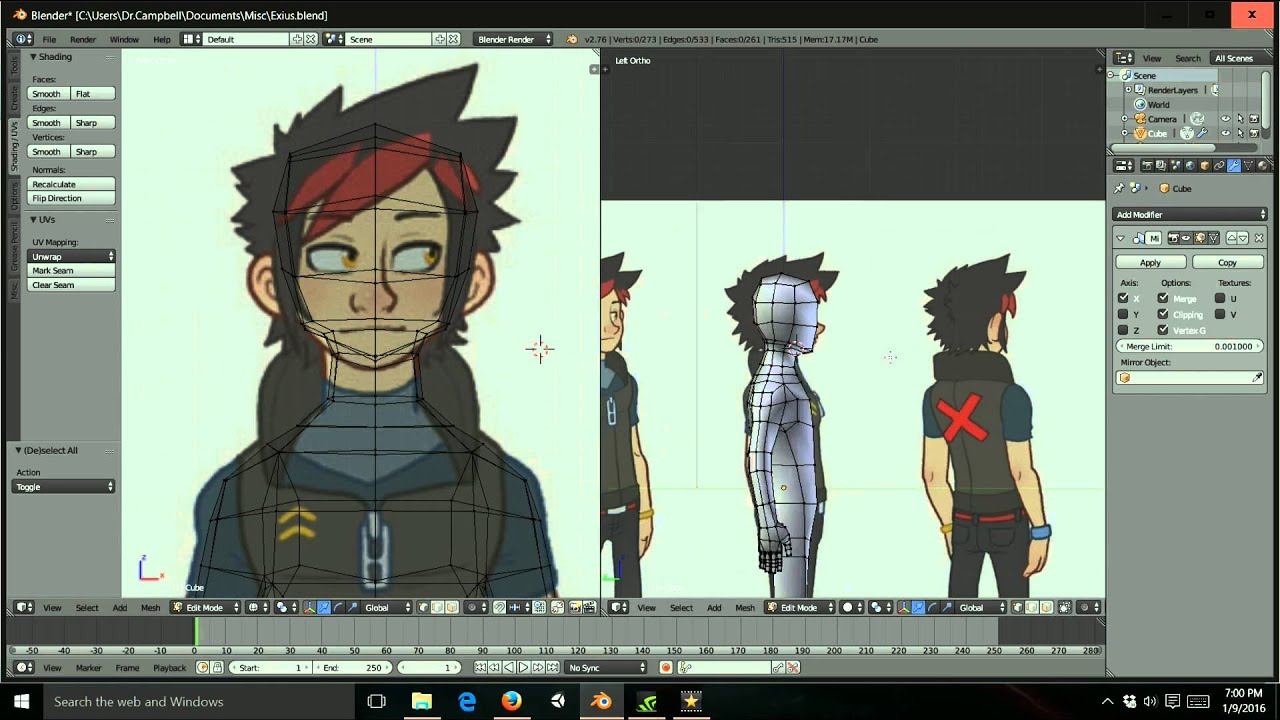 Blender Toon Character Tutorial Part 2 Hands - YouTube
