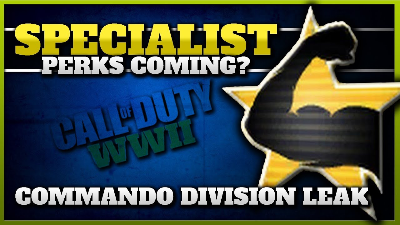 Specialist Perks Returning in CoD WW2?! (New Division Leak + 13 New ...