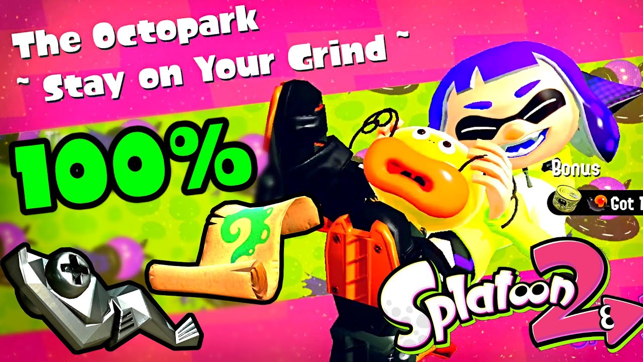 Splatoon 2 Full Walkthrough 🎨 Stage 5 - The Octopark 🎨 All Scrolls ...