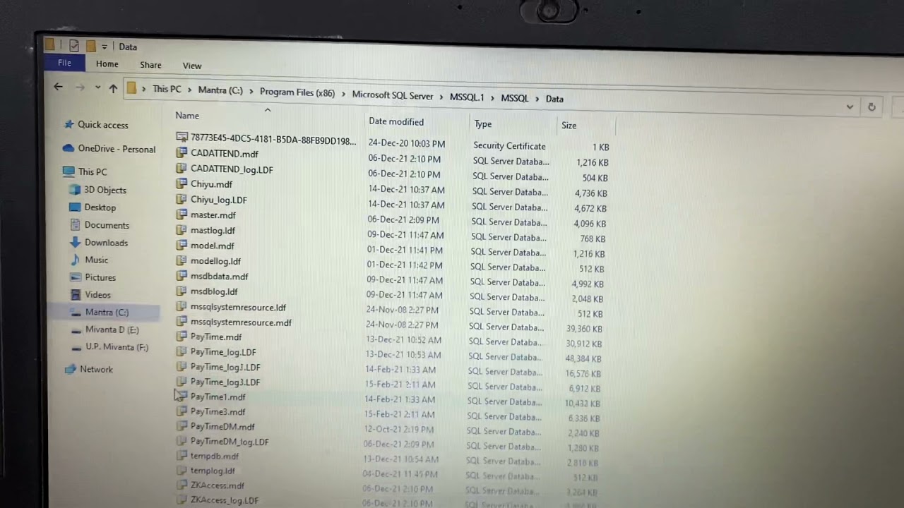 How to take backup for mantra paytime software - YouTube