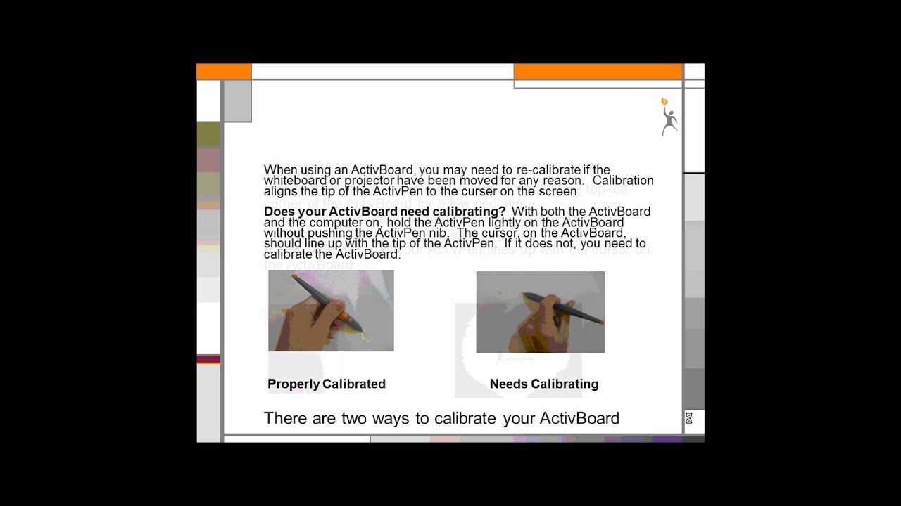 Calibrating the ActivBoard - YouTube