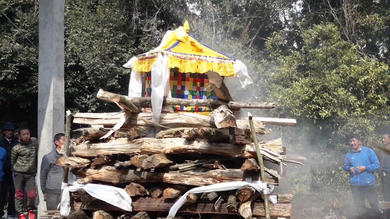 Funeral of bhutia traditional - YouTube