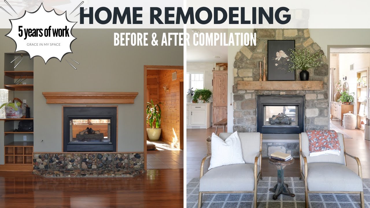 5 Years of Renovations! 90s Home Remodeling Before and After ...