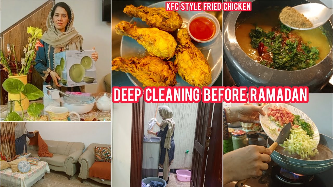 Pre Ramadan Preparation Kitchen Deep Cleaning | New Crockery for ...