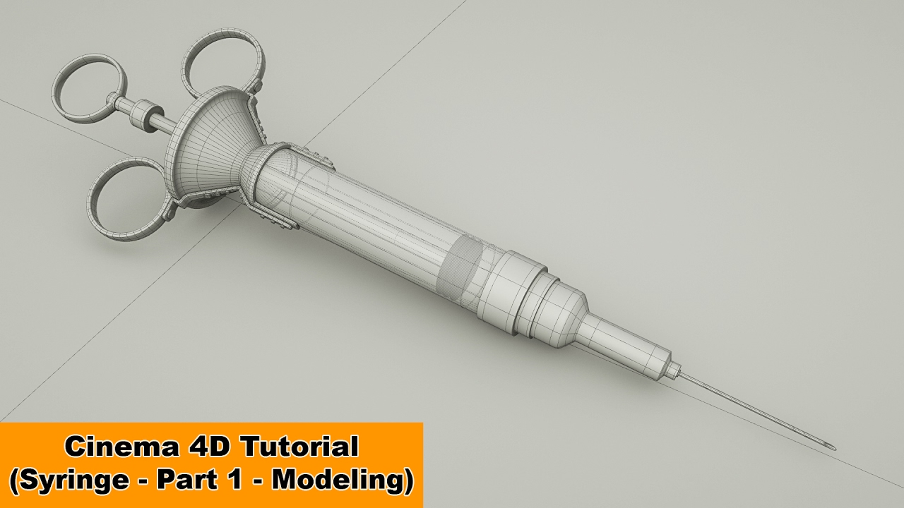 Syringe - Part 1 - Modeling (Cinema 4D Tutorial) - YouTube