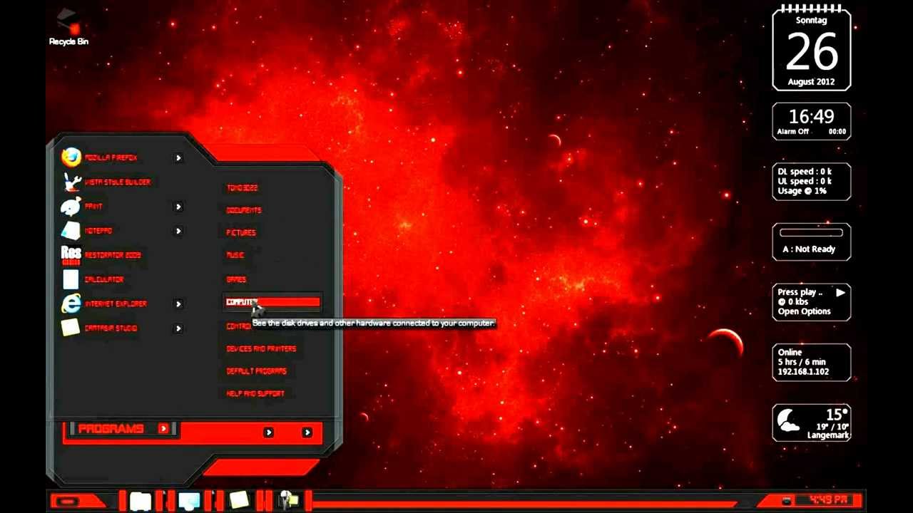 Odd Future Windows 7 Theme(Red Version) - YouTube