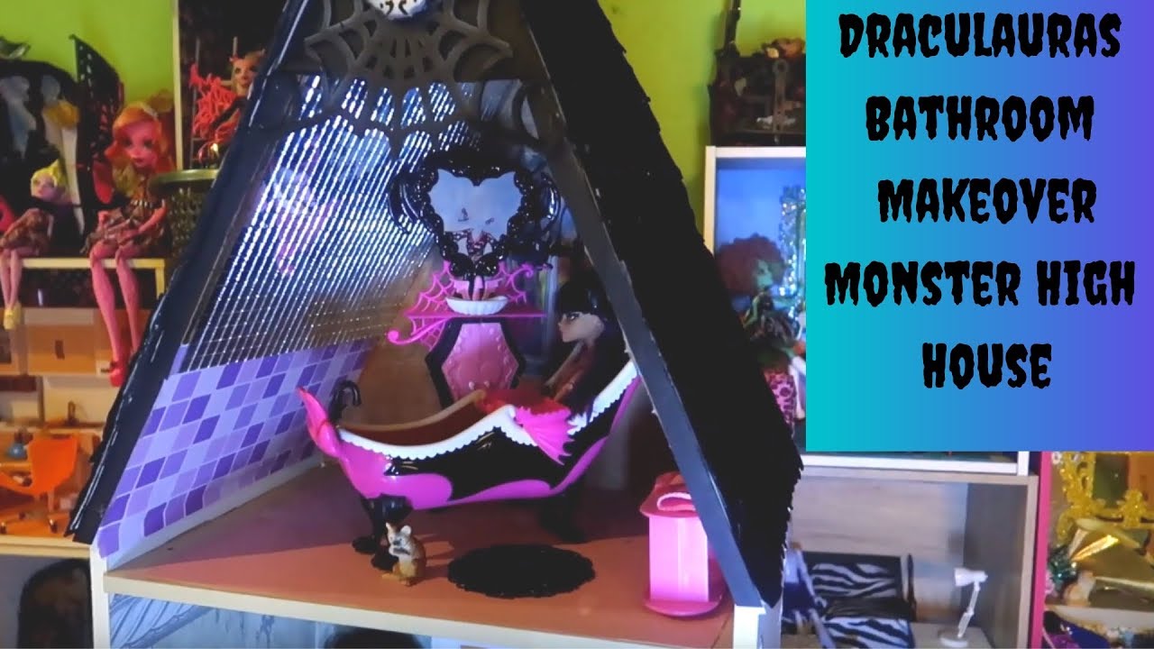 Draculauras Bathroom - Monster High House - YouTube