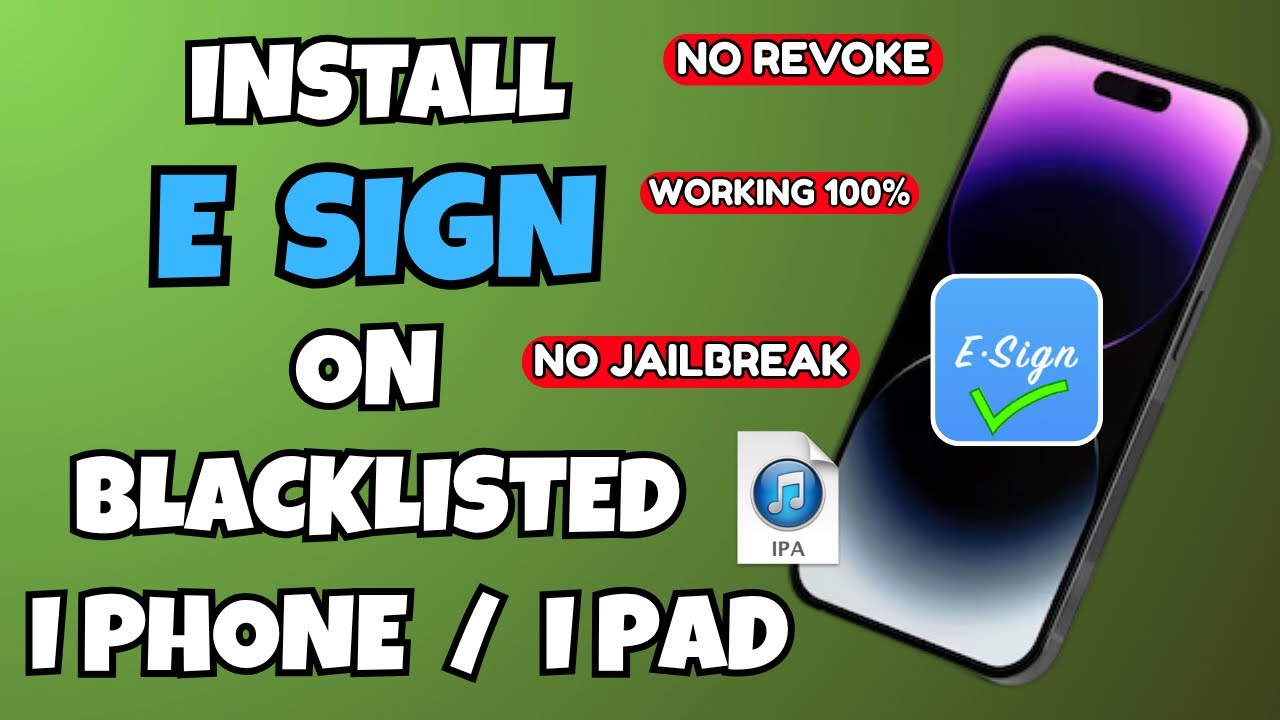 Install E sign App On Blacklisted iPhone or iPad | Get E Sign Working ...